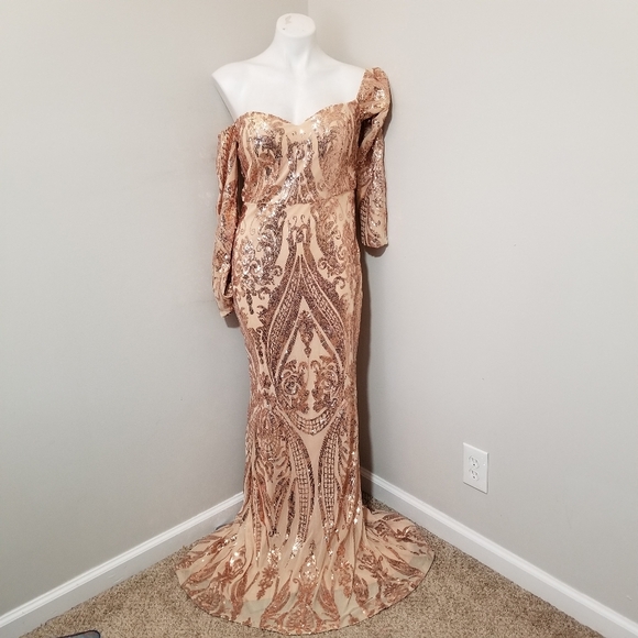 Miss Ord | Dresses | Sz Xl Fits 12ish Imo Miss Ord Off Shoulder Rose ...